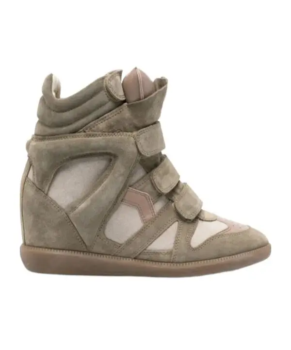 Isabel Marant Étoile Bekett Leather Wedge Sneakers