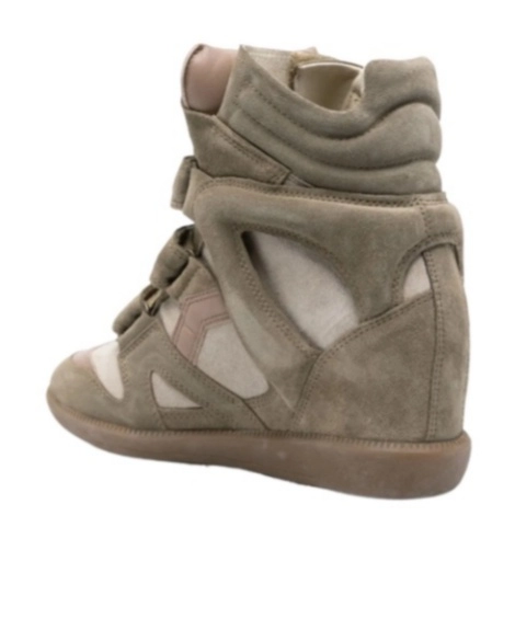 Isabel Marant Étoile Bekett Leather Wedge Sneakers