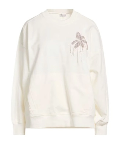 Brunello Cucinelli Long Sleeve Sweatshirt With Appliqués