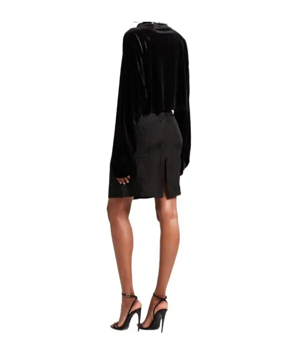 Saint Laurent A-line Skirt - Black