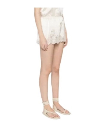 DÔEN Iona Lace-trim Mini Shorts