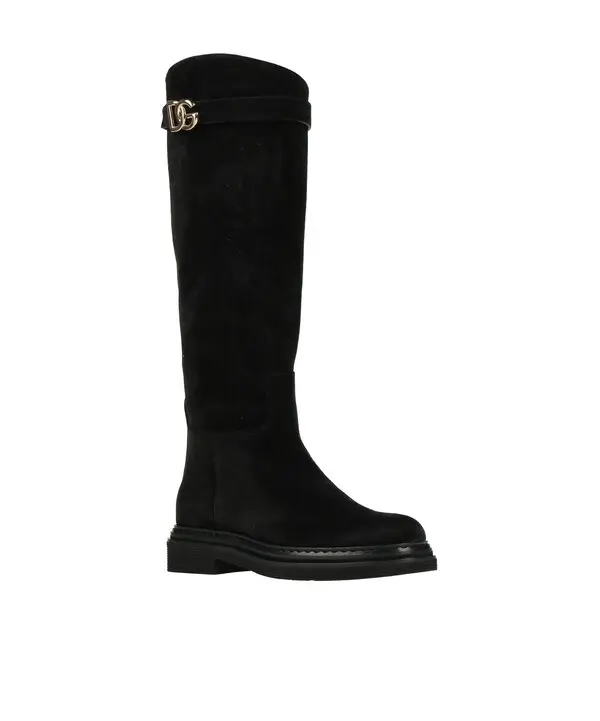 Dolce & Gabbana Solid Color Long Boots