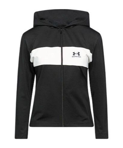 Balenciaga Two-tone Jersey Hooded Track Jacket