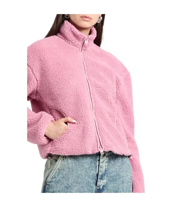 DIESEL® Fleece Jacket With Logo Detail