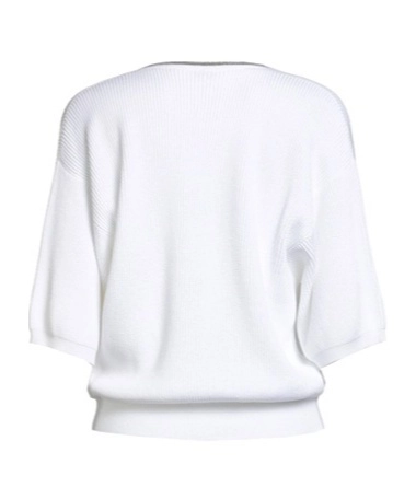 Brunello Cucinelli Solid-color Knitted Short-sleeved Shirt