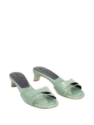 By Far Embossed Mules
