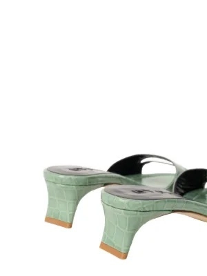 By Far Embossed Mules