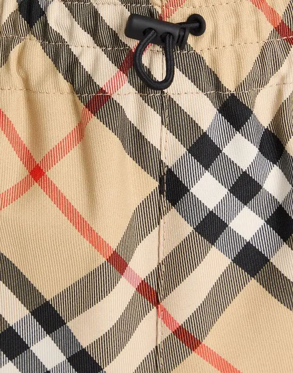 Burberry Checkered Drawstring Shorts