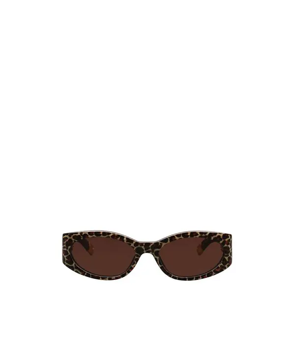 Jacquemus Oval Sunglasses - Dark Brown