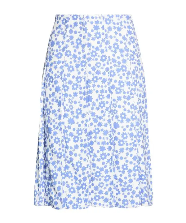 Marni Floral Print Pleated Midi Skirt