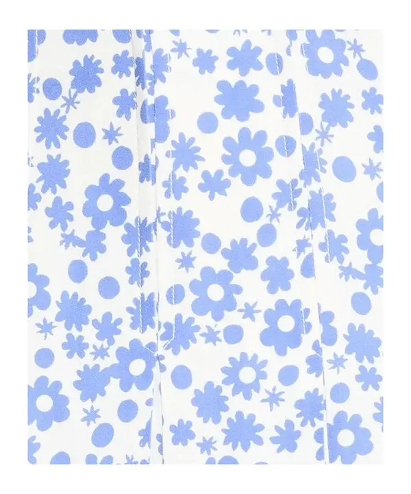 Marni Floral Print Pleated Midi Skirt