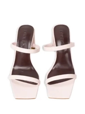 By Far Square-toe Double-strap Sandals
