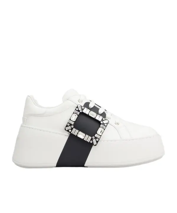 ROGER VIVIER Viv Skate Sneakers With Signature Buckle