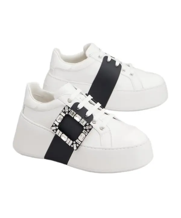 ROGER VIVIER Viv Skate Sneakers With Signature Buckle