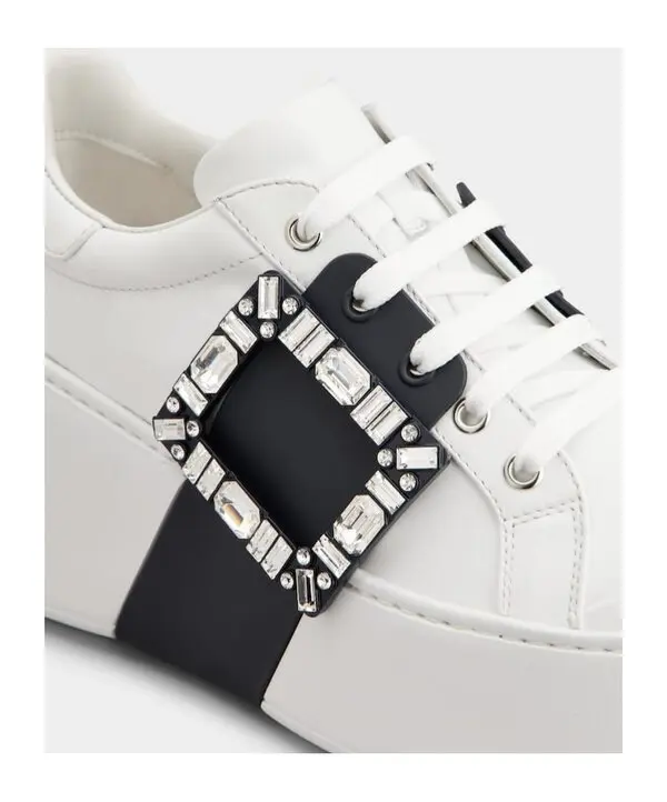 ROGER VIVIER Viv Skate Sneakers With Signature Buckle