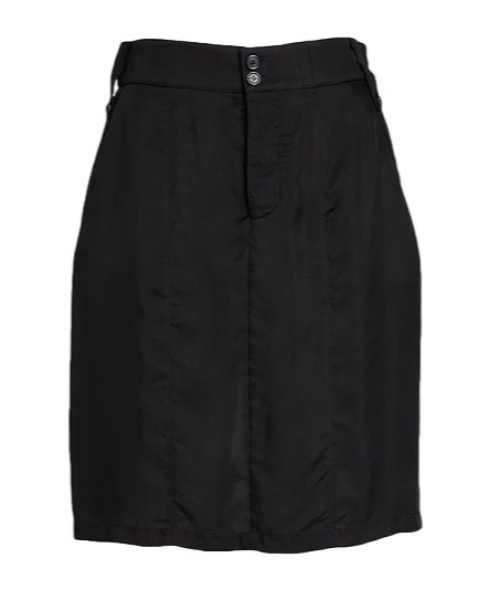 Saint Laurent Solid-color Satin Umbrella Skirt