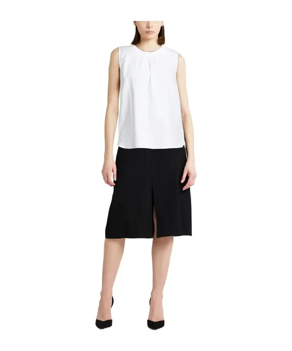 Max Mara Solid Color Tops - White