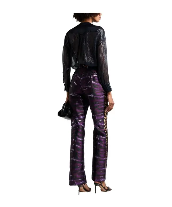 Dolce & Gabbana Color Blocked Flared Trousers