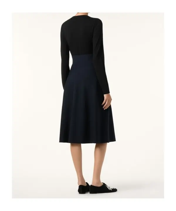Loro Piana Touch Royal Lightness Skirt - Navy Blue