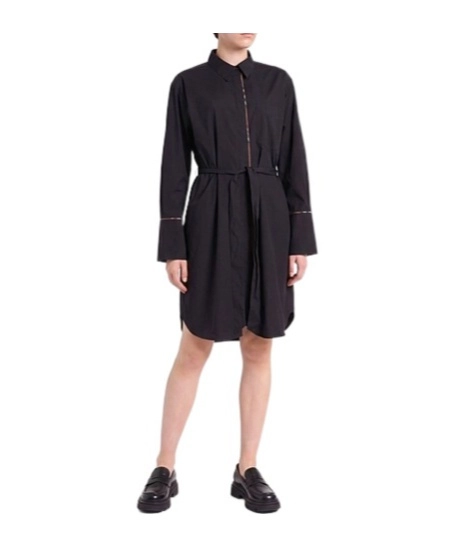 Burberry Midi Shirt Dress With Belt
