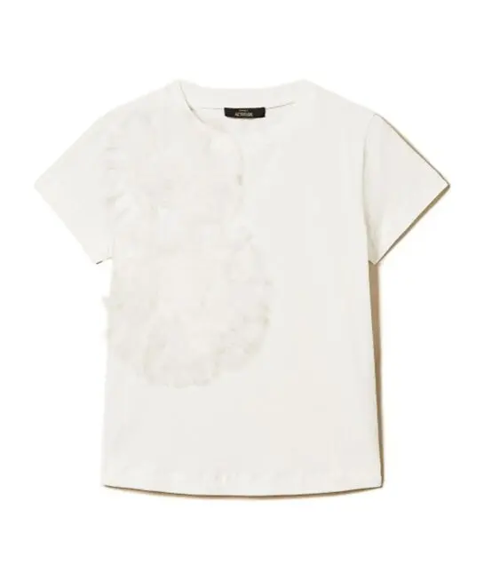 TWINSET Sheer Floral T-shirt