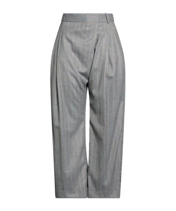 GANNI Wide Leg Striped Trousers