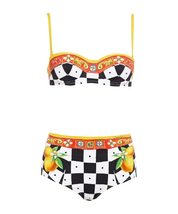 Dolce & Gabbana Floral Lattice Stretch Top