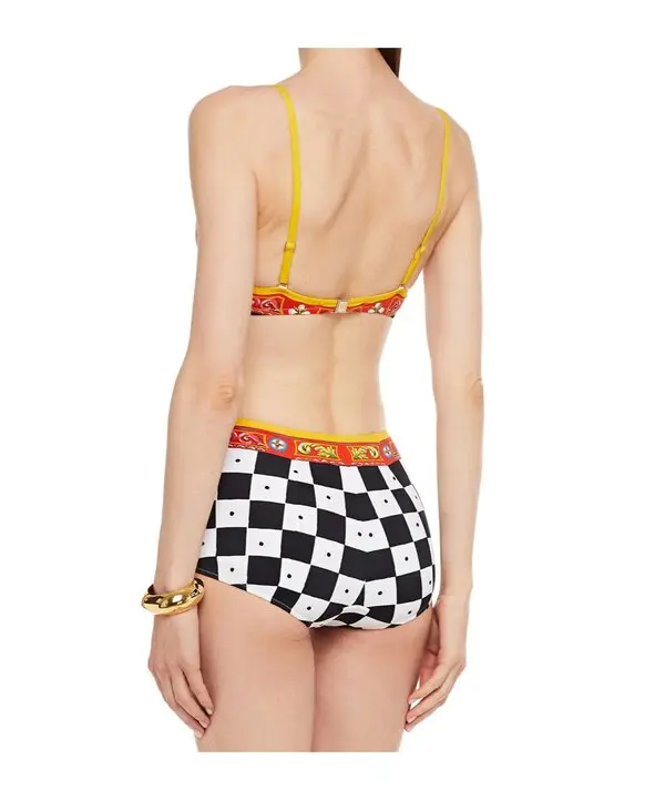 Dolce & Gabbana Floral Lattice Stretch Top