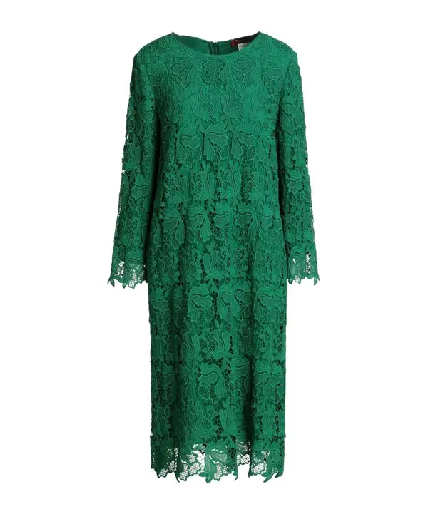 Max Mara Solid Color Lace Dress