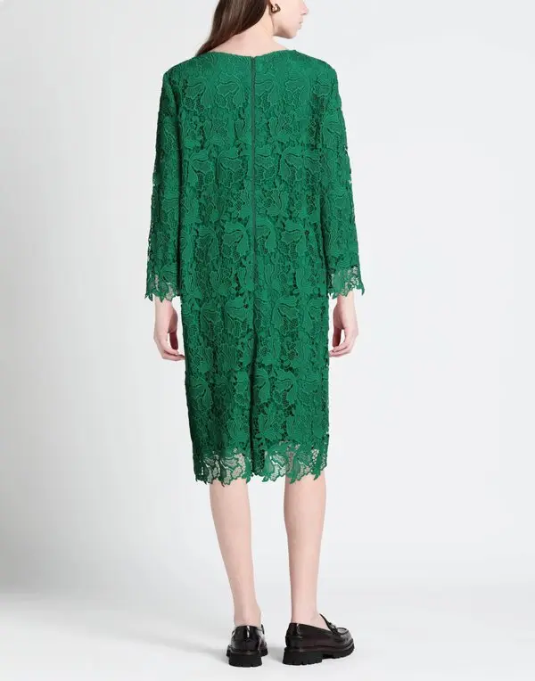 Max Mara Solid Color Lace Dress