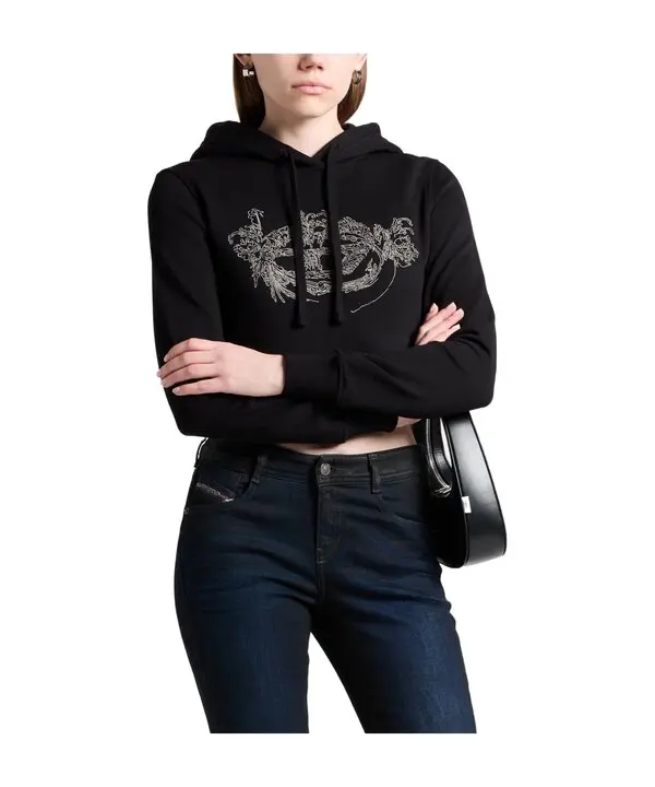 DIESEL® Solid Color Hooded Sweatshirt