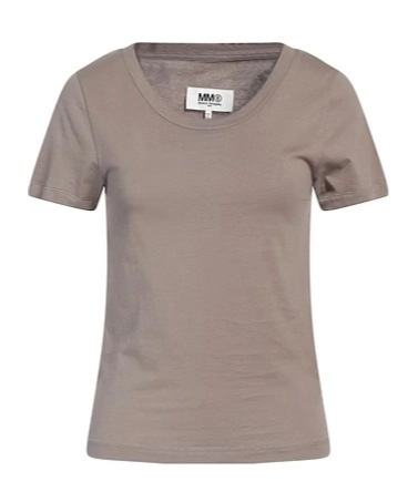 MAISON MARGIELA Solid Crew Neck Short Sleeve T-shirt