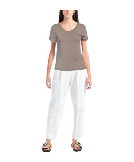 MAISON MARGIELA Solid Crew Neck Short Sleeve T-shirt