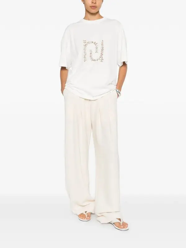 Nanushka Wren Paisley-monogram Oversized T-shirt