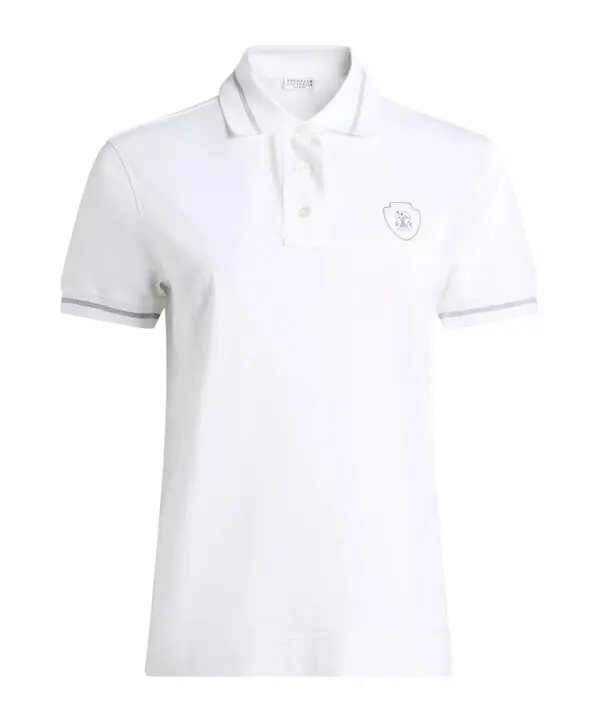 Brunello Cucinelli Jersey Polo Shirt With Appliqués