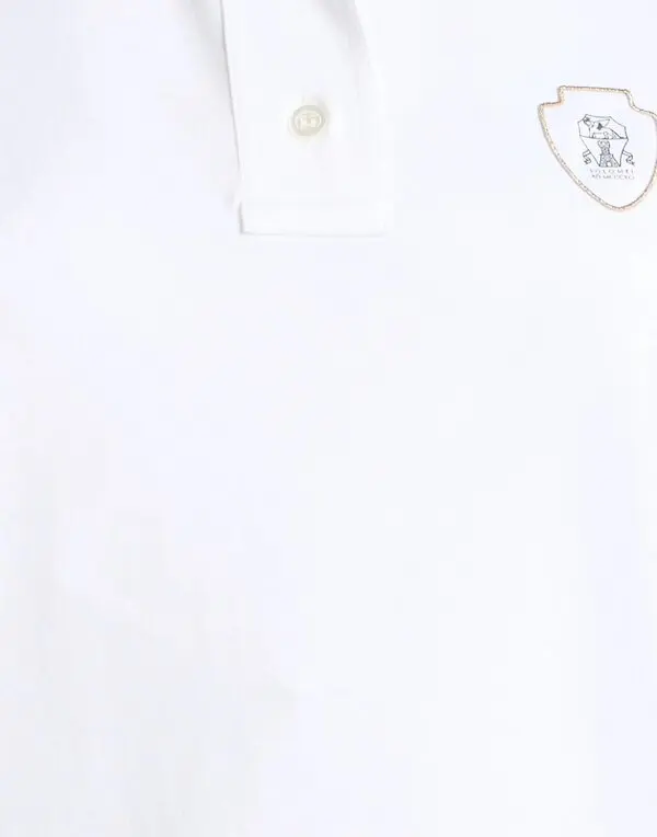 Brunello Cucinelli Jersey Polo Shirt With Appliqués