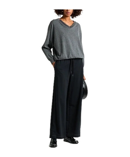 Brunello Cucinelli Lightweight Cashmere Knit V-neck Sweater With Sequins