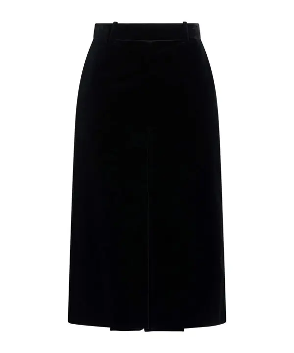 Saint Laurent Velvet Wide-leg Pants