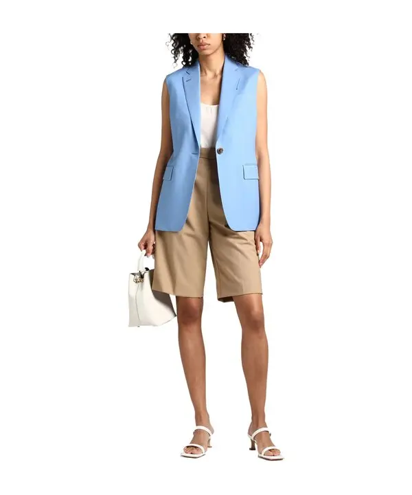 Burberry Sleeveless Wool Blazer