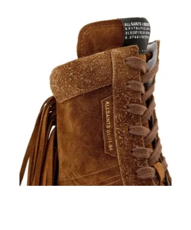 ALLSAINTS Louise Fringe Detail Sneakers - Brown