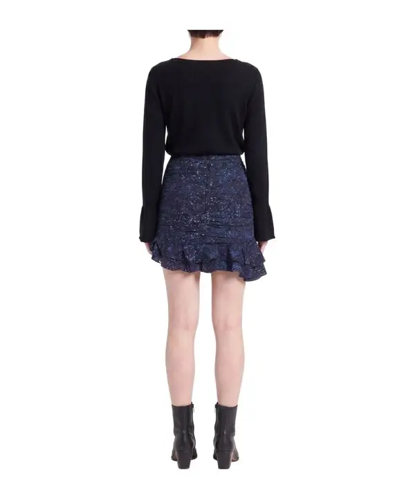 Isabel Marant Étoile Ruched Tiered Hem Mini Skirt