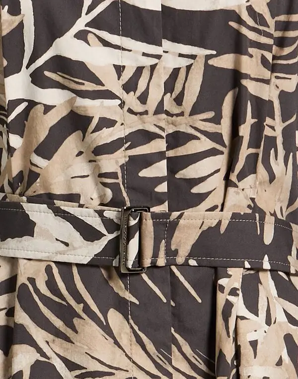 Brunello Cucinelli Sleeveless Floral Print Maxi Shirt Dress