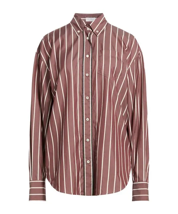 Brunello Cucinelli Striped Poplin Shirt