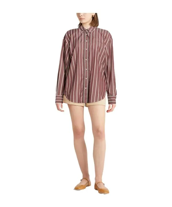 Brunello Cucinelli Striped Poplin Shirt