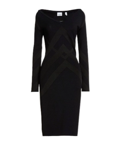 Burberry Fitted Knitted Dress