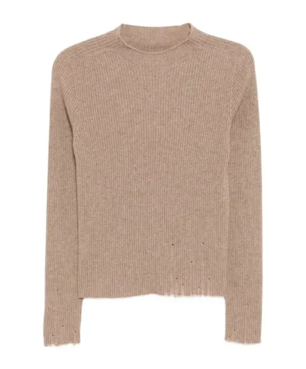 UMA WANG Long-sleeved Crew Neck Cashmere Sweater