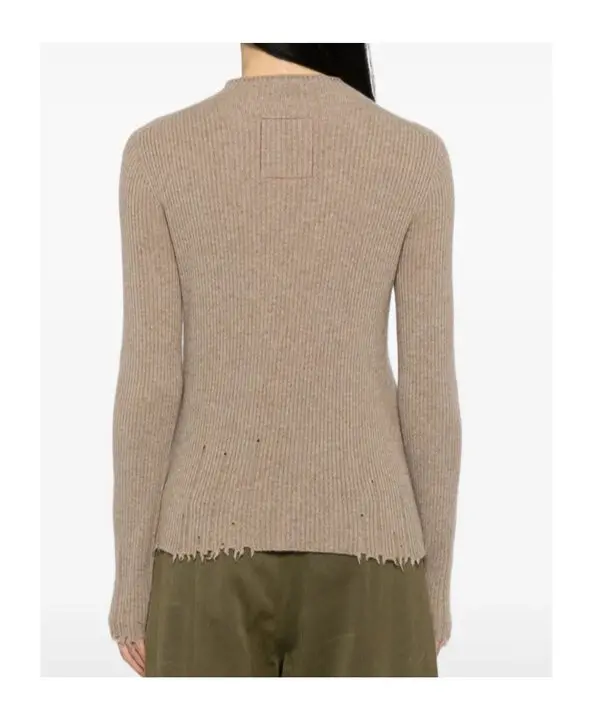 UMA WANG Long-sleeved Crew Neck Cashmere Sweater