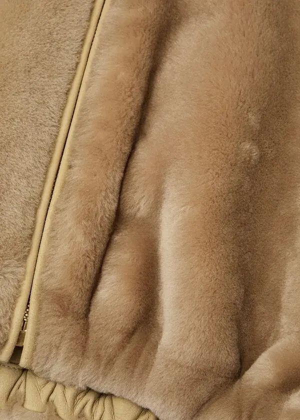 Loro Piana Bomber Jacket With Fur Trim