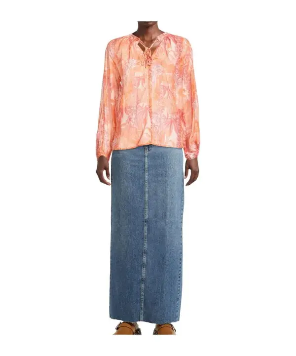 Max Mara Bohemian Tropical Print Blouse