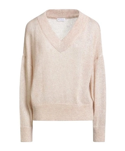Brunello Cucinelli Solid Lightweight Knit Sweater